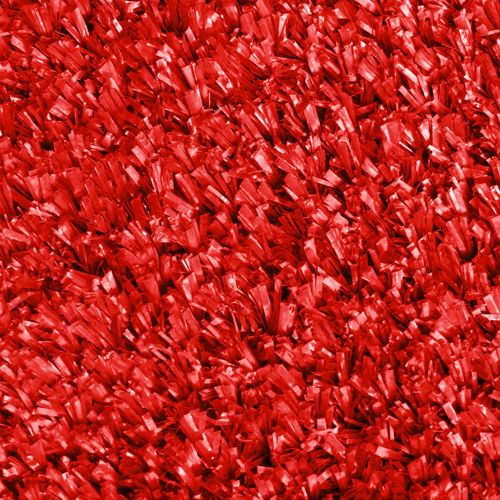 Outdoor Synthetic Grass Turf - Red, 6' x 15', UV-Protected, Mold ...