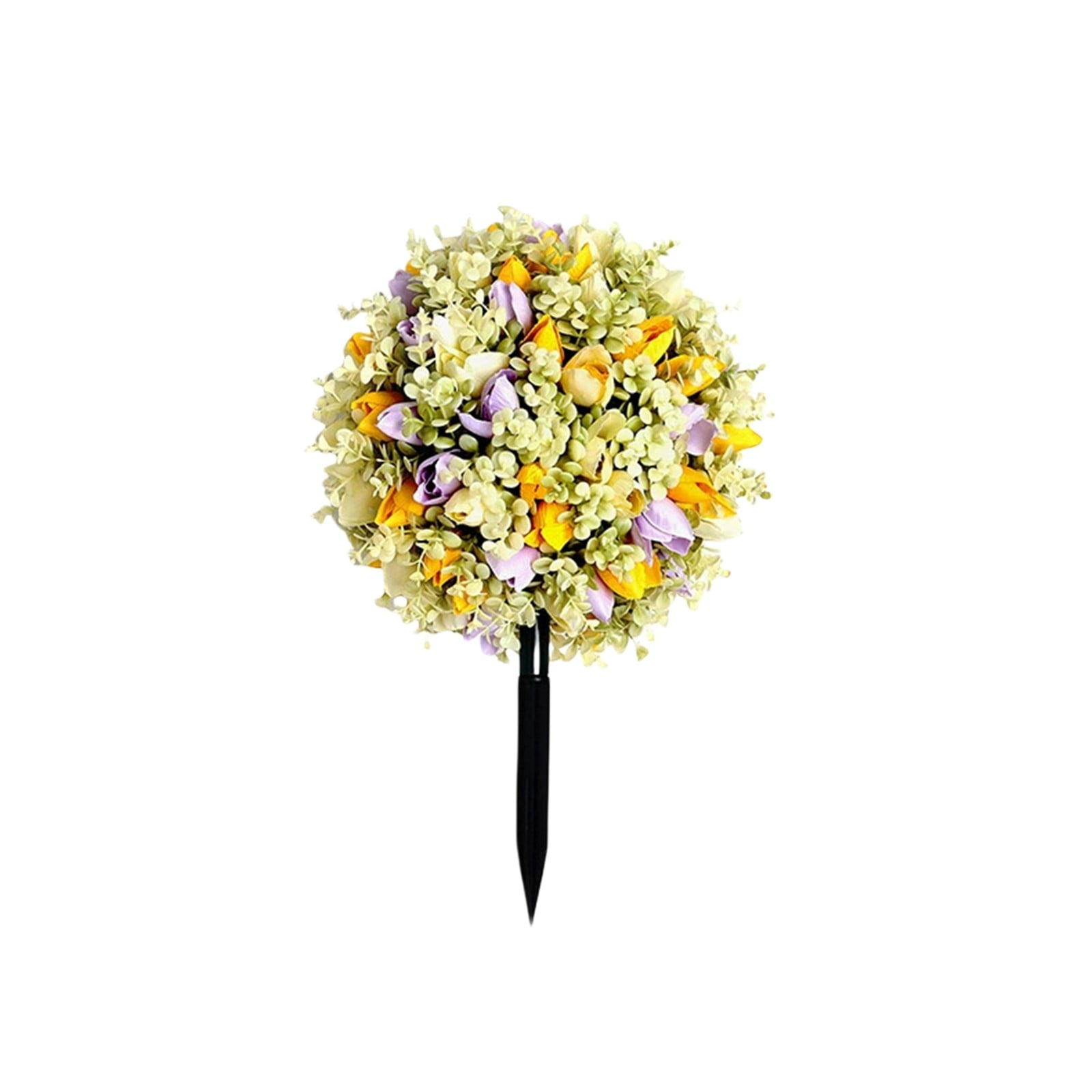 Outdoor Artificial Flower Stakes - Elegant Realistic Greenery Shrubs ...