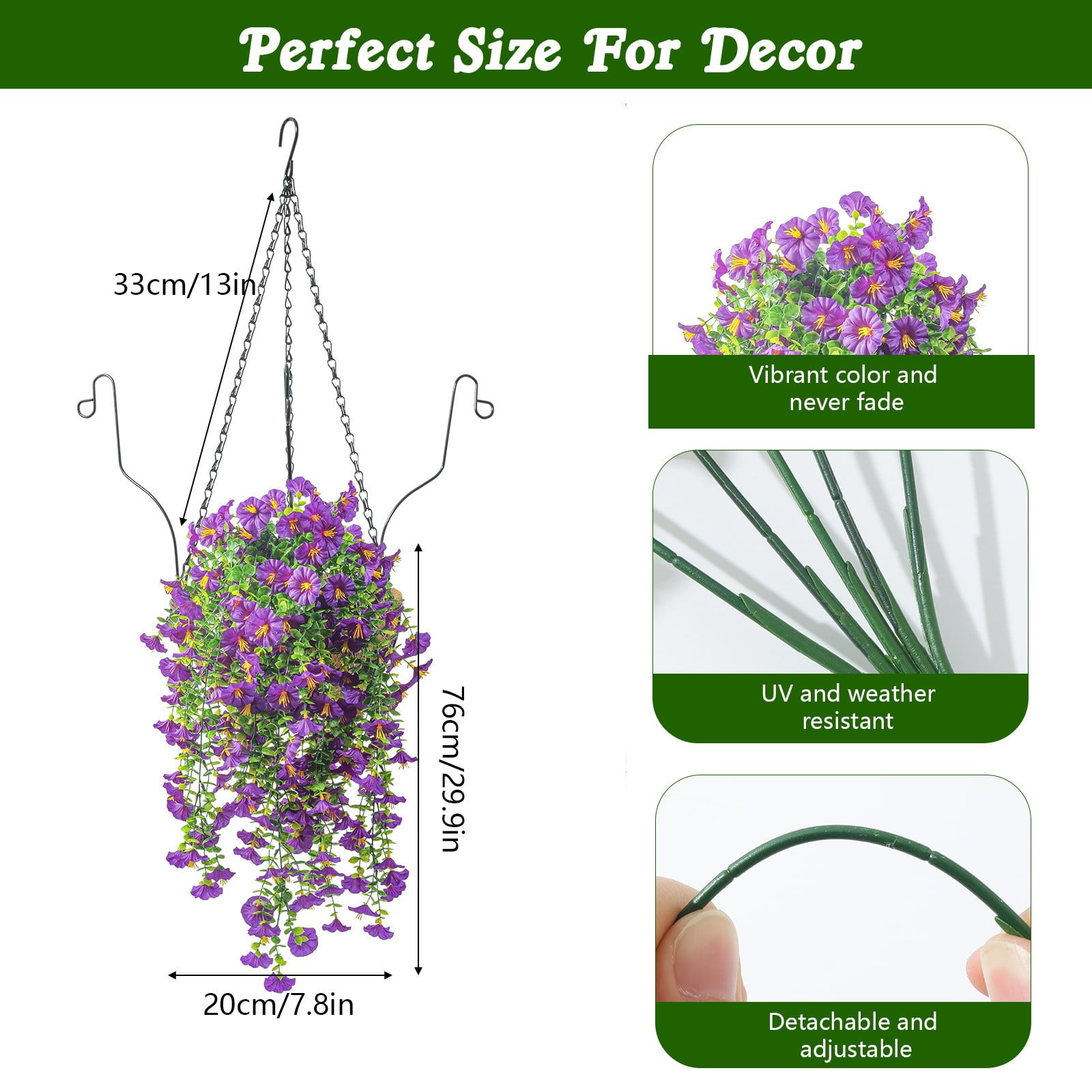 Outdoor Artificial Flower Vine, Morning Wall Hanging Simulation Rattan ...