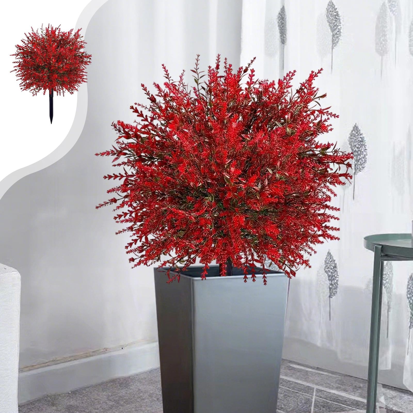 Outdoor Artificial Flowers | Realistic Silk Mums with Plastic Stems ...