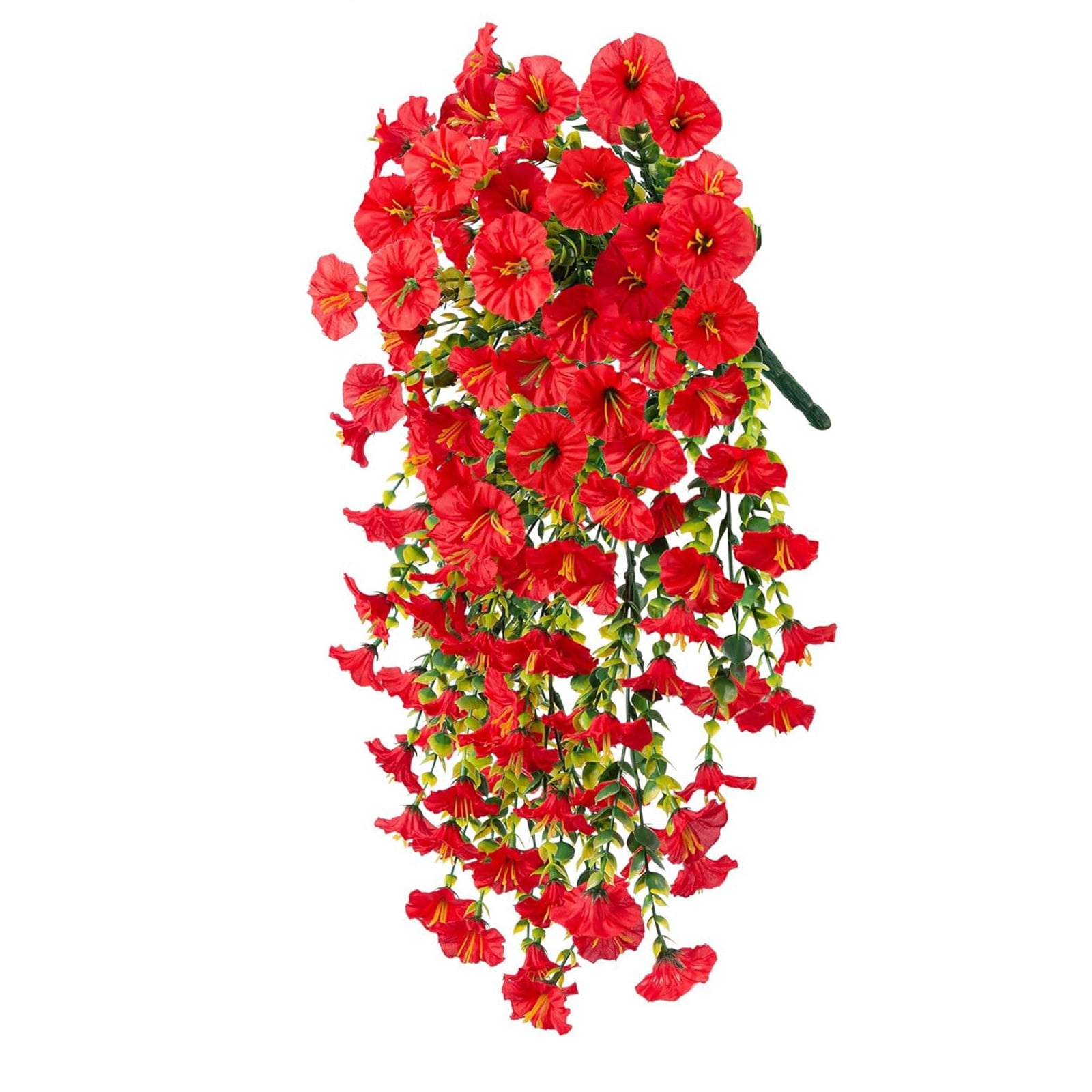 Outdoor Artificial Hanging Flowers (1 Pack) - Realistic , 29.5" for ...