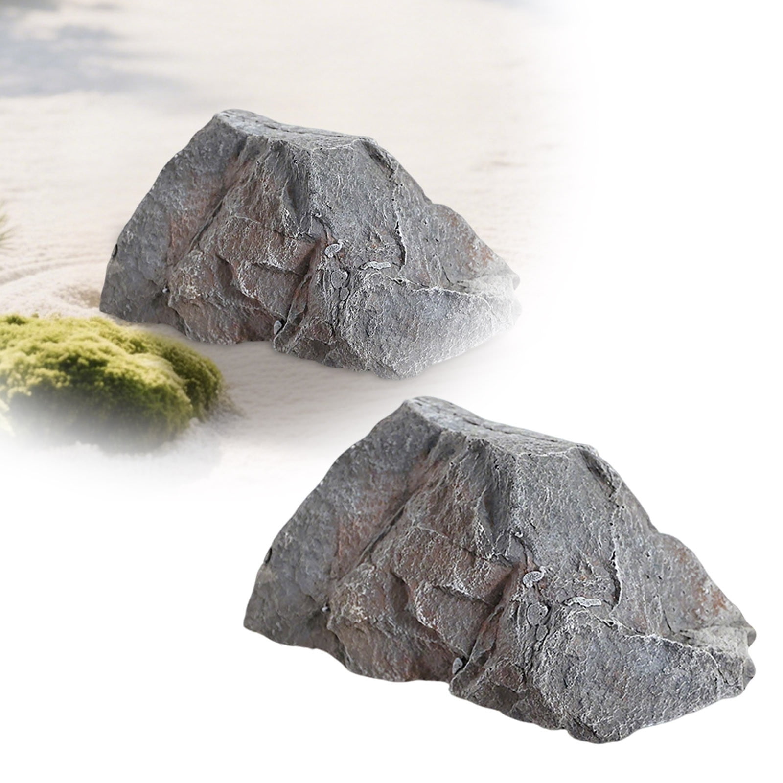 Outdoor Artificial Rock Cover - Premium PU Foam Fake Rocks for Landscaping, Decorative Well ...