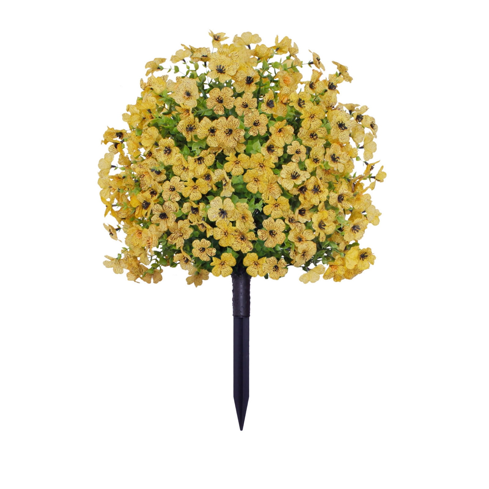 Outdoor Artificial Shrub Decor With Ground Nails Realistic Simulation ...