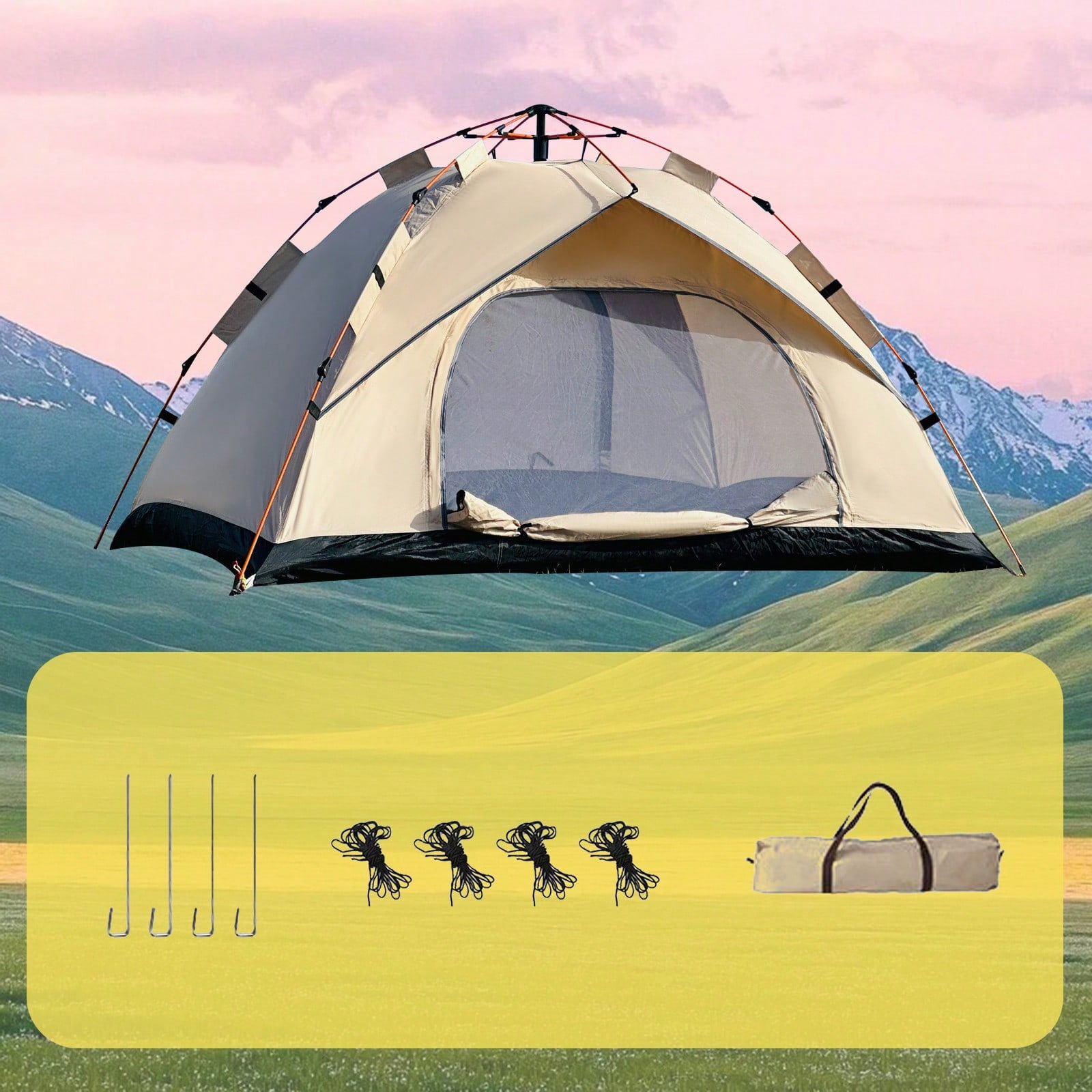 Outdoor Automatic Quick-Opening Tent Automatic Rainproof Sunshine-Proof ...
