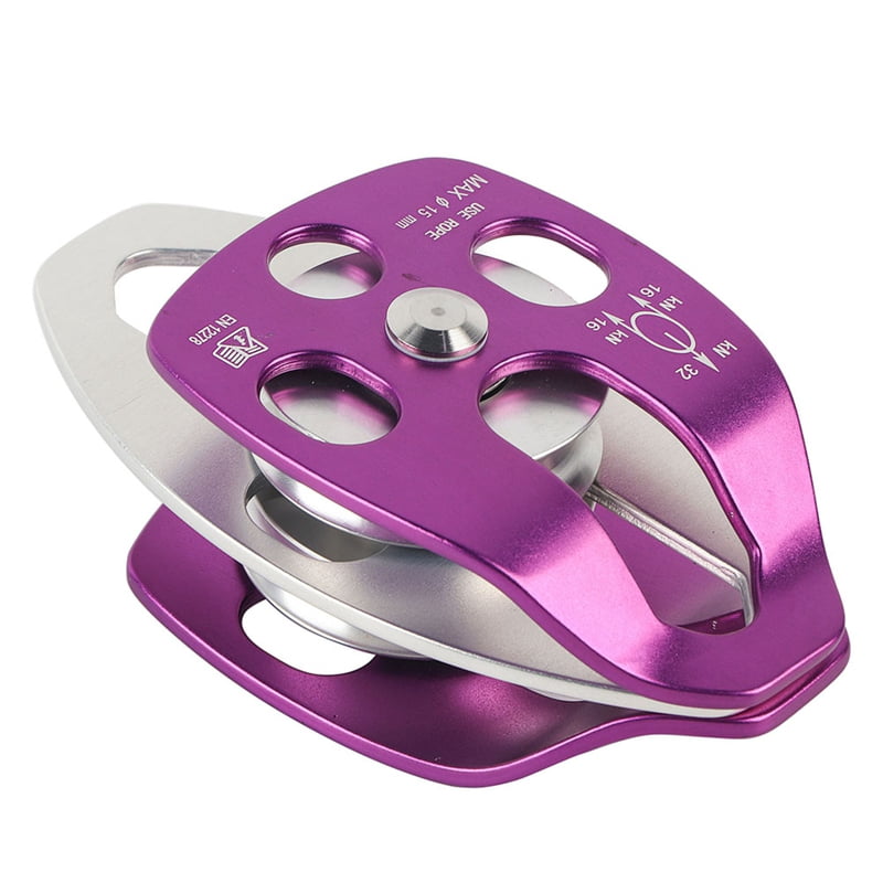 Outdoor Aviation Aluminum Side Swing Double Pulley for Rock Climbing ...