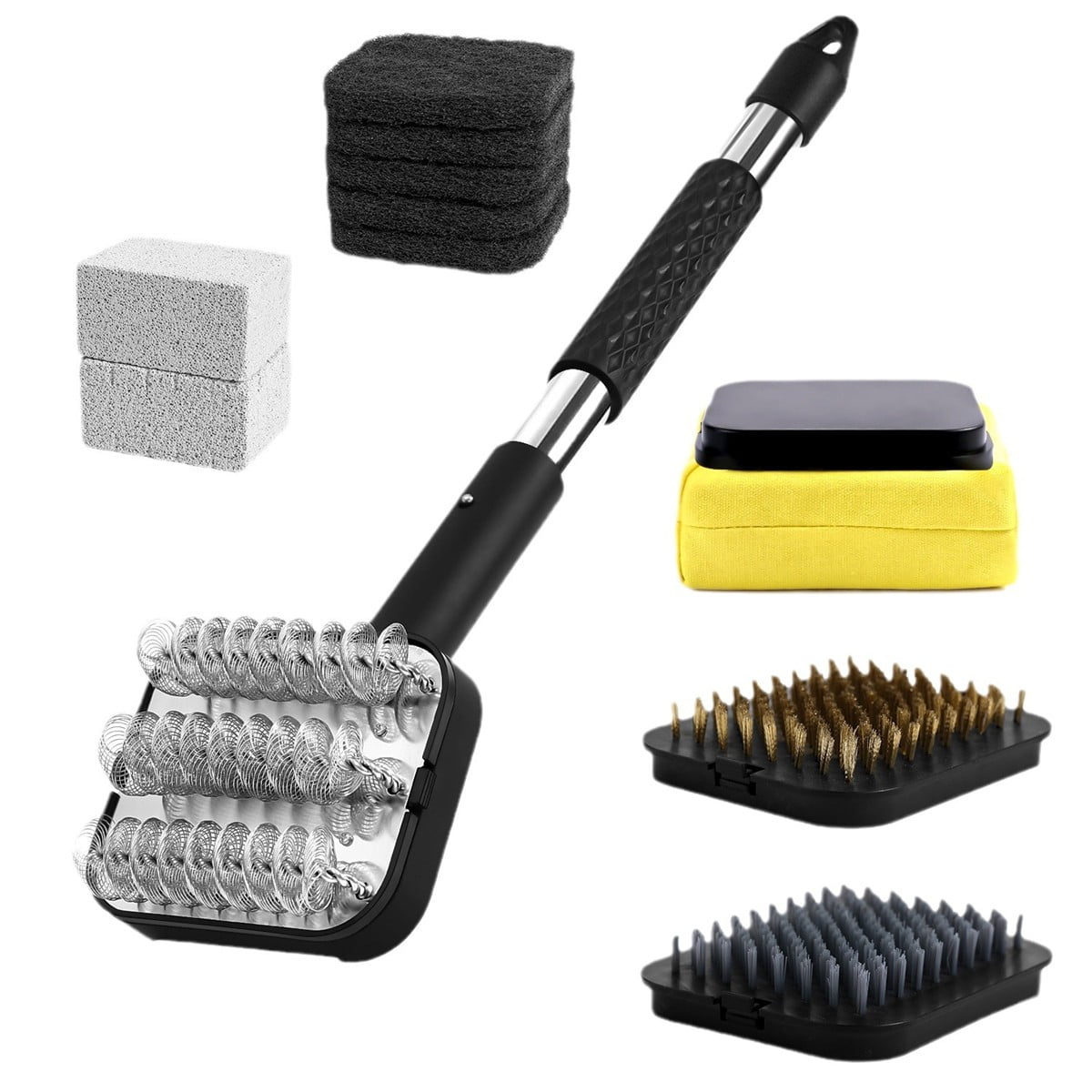 Outdoor BBQ Grill Brush Barbecue Cleaning Brush Grill Tools Set ...