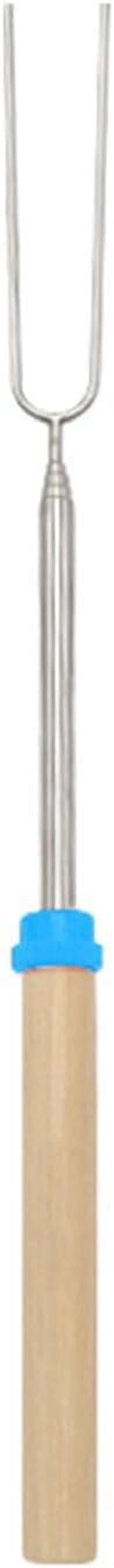 Outdoor BBQ Stainless Steel Telescopic Barbecue Fork Hot Dog Fork ...