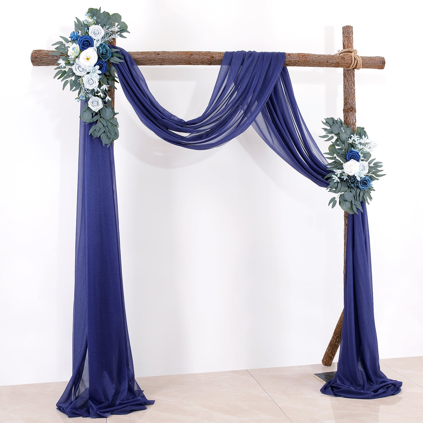 Outdoor Backdrop Curtain Densed Elastic Wedding Arch Drapes Photo ...
