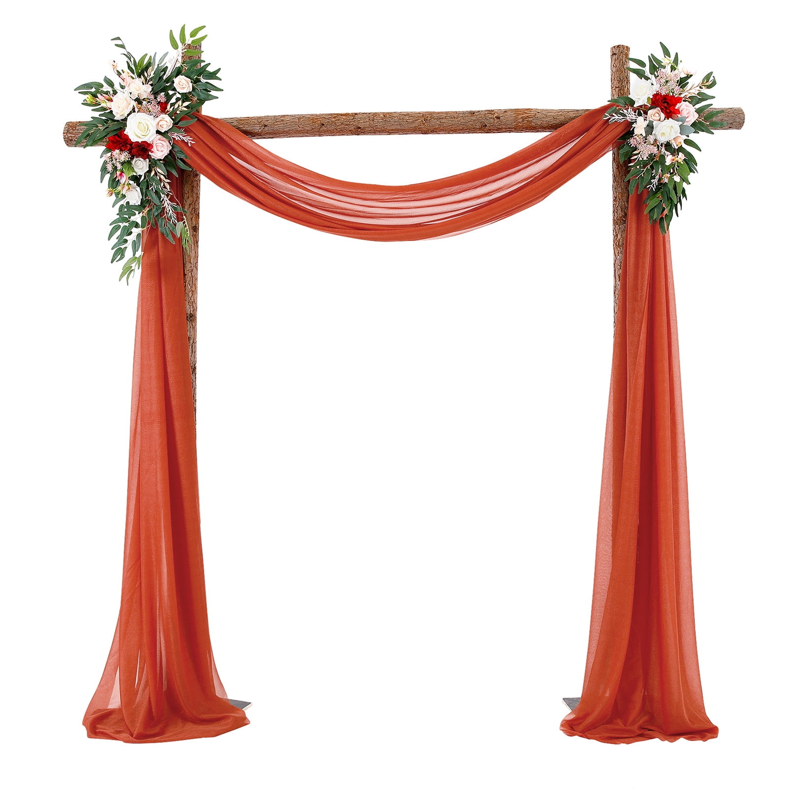 Outdoor Backdrop Curtain Densed Elastic Wedding Arch Drapes Photo ...