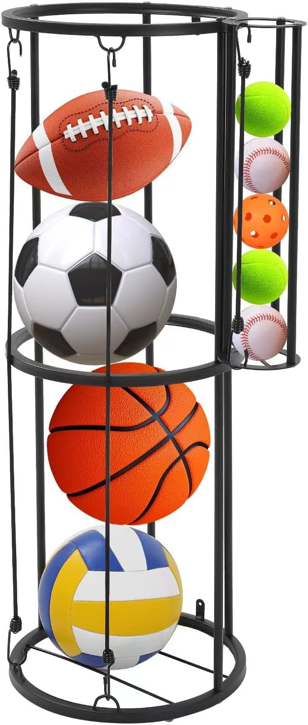 Outdoor Ball Storage,Wall Mounted Garage Sports Equipment Organizer ...