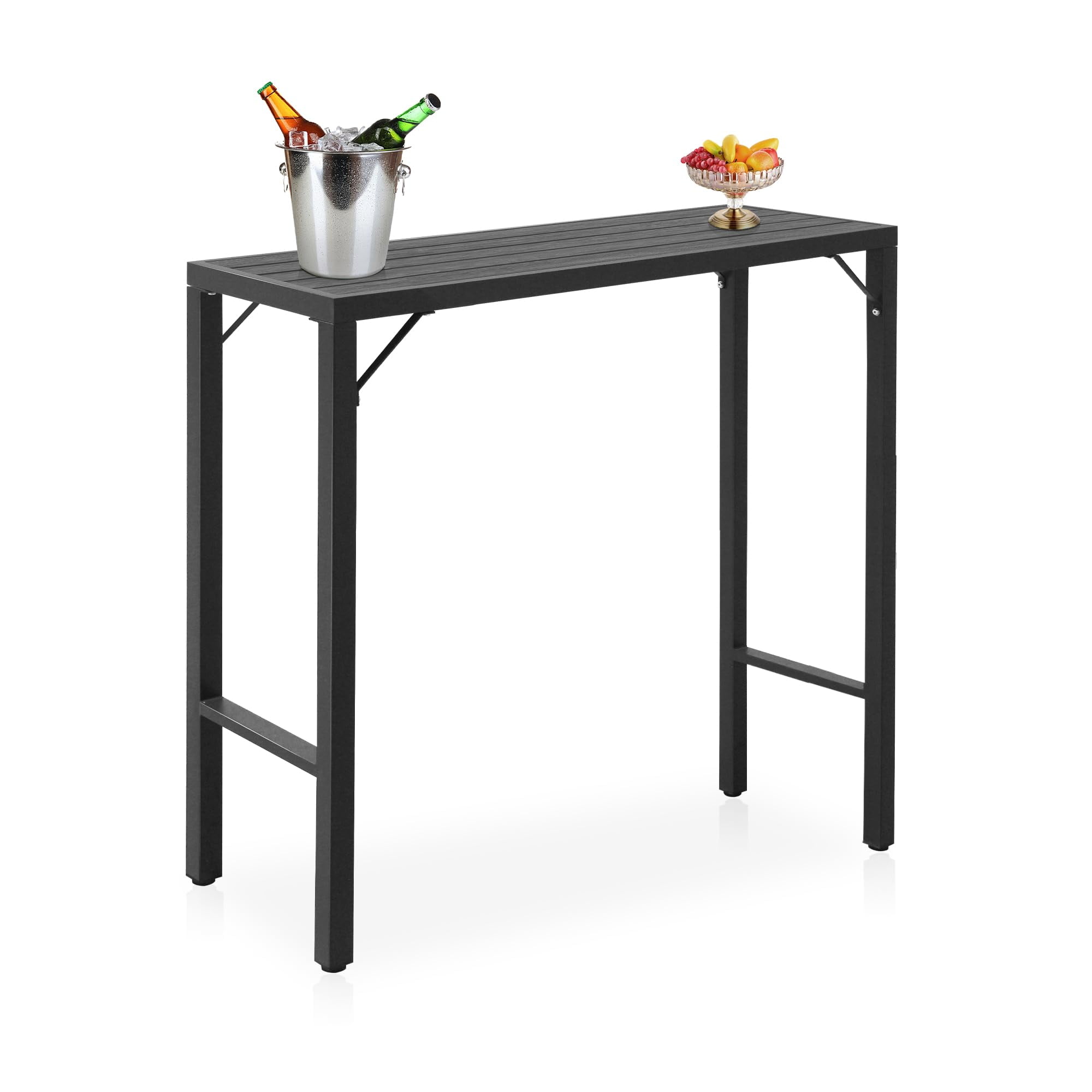 Outdoor Bar Counter Table 39", Patio Bar Height Table with Waterproof ...