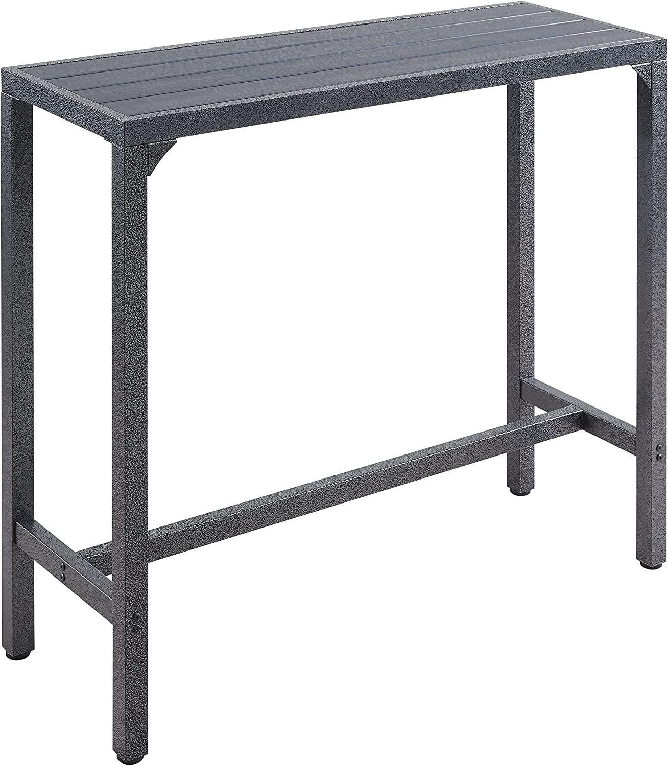 Outdoor Bar Table Patio High Pub Table 39” L Counter Height Table with ...