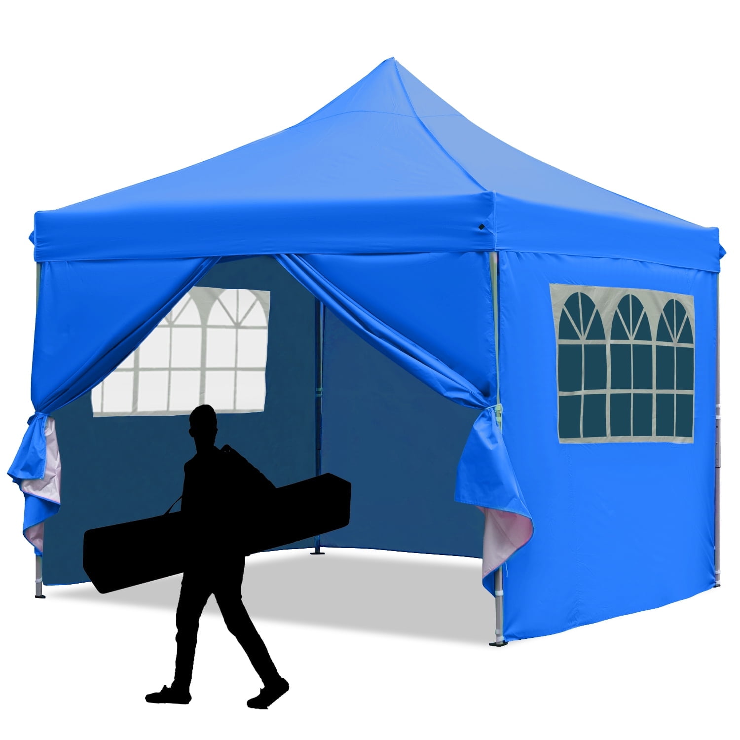 Outdoor Basic 10 x 10 ft Pop-up Tent Folding Instant Frame Canopy ...