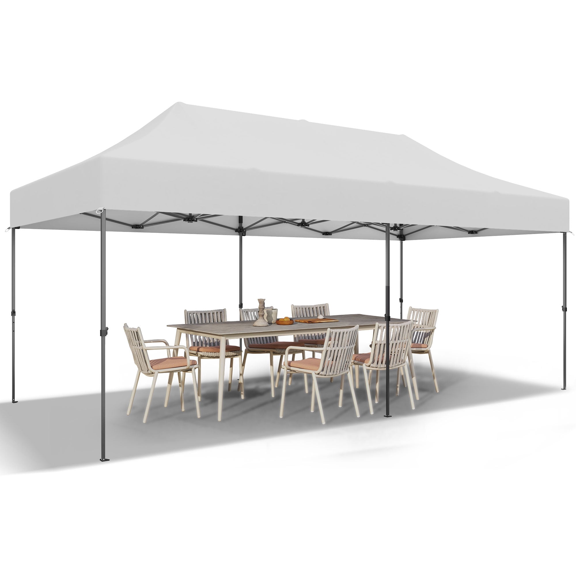 Outdoor Basic 10'x20' Instant Pop-up Canopy Tent with Wheeled Carry Bag ...