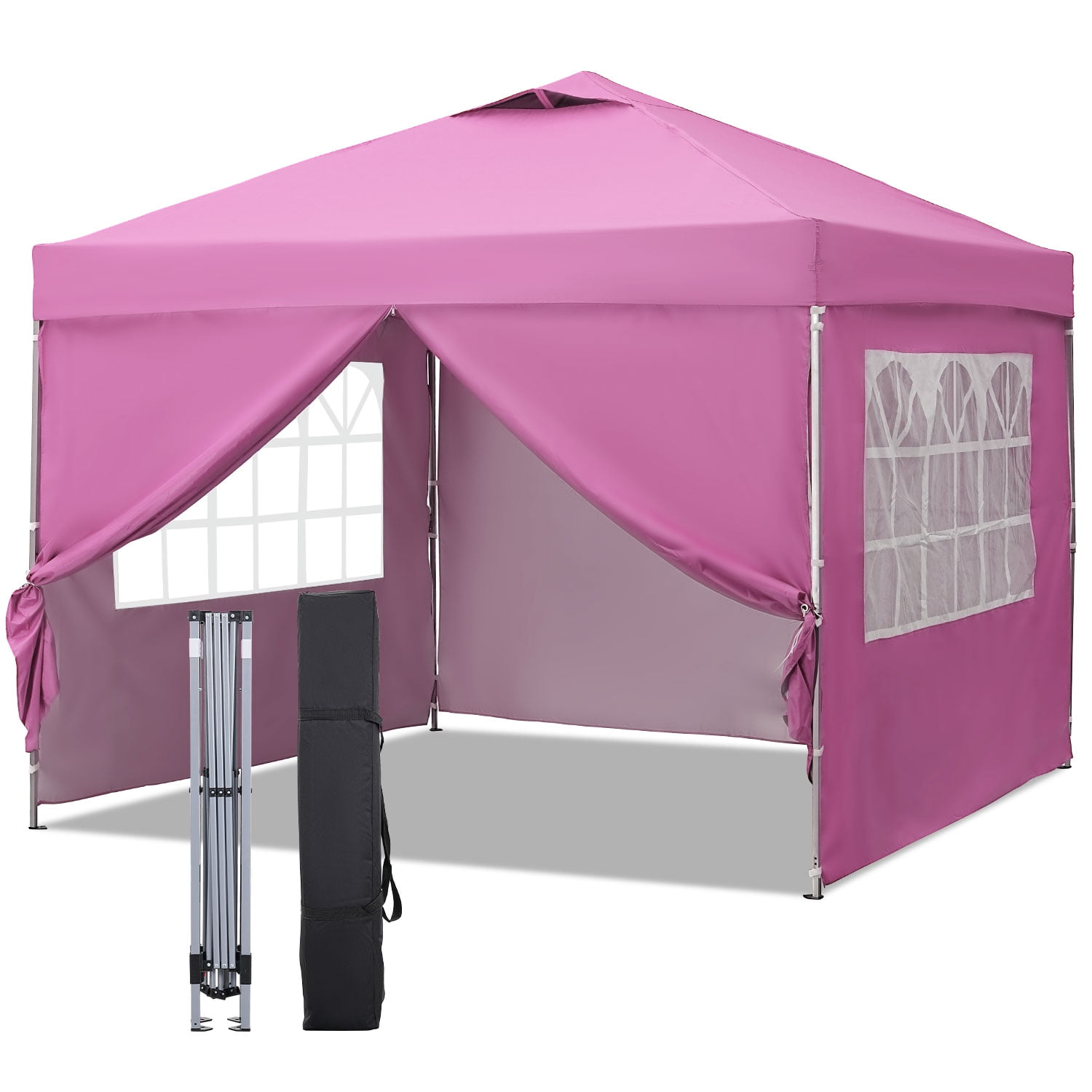 Outdoor Basic 10'x10' Easy Set Up Camping Canopy, Pop Up Canopy Tent ...