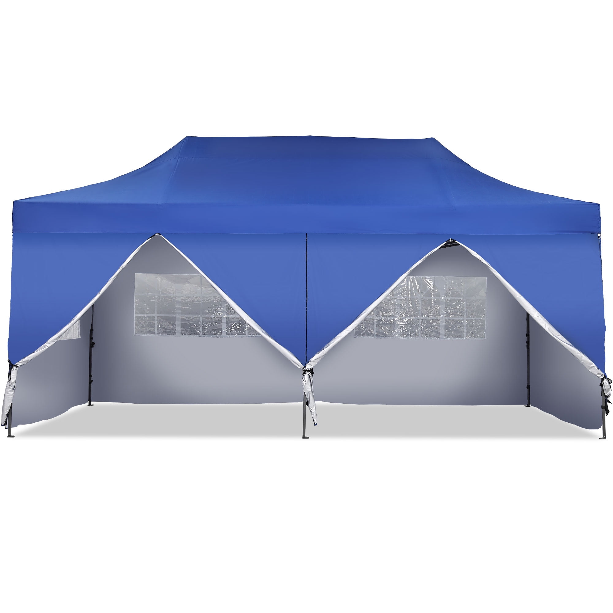 Outdoor Basic 10'x20' Pop Up Canopy, Folding Party Tent with 6-panel ...