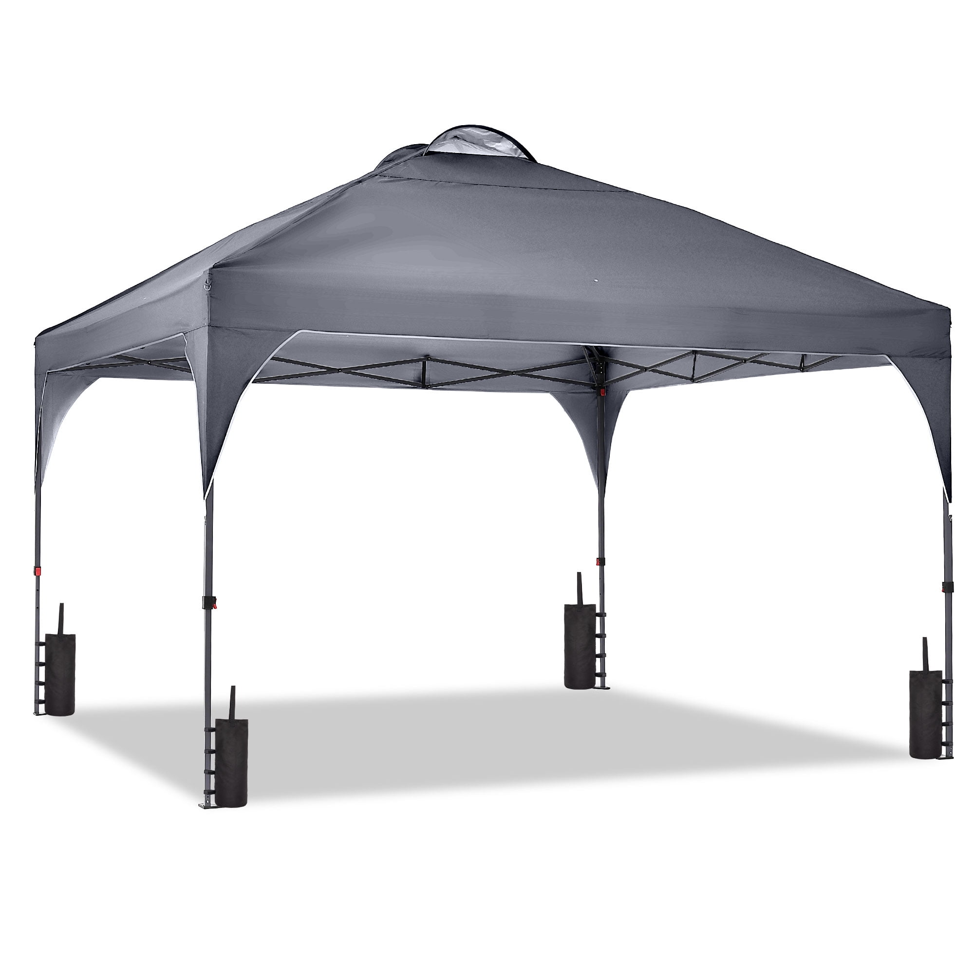Outdoor Basic 12'x12' Pop Up Canopy Tent with Vent, Easy Set Up Canopy ...