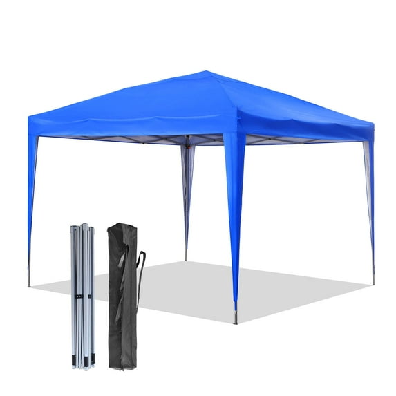 Outdoor Basics 10ft Easy Pop Up Canopy Tent, Sun Shelter, Carry Bag ...