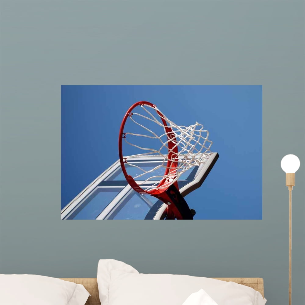 Outdoor Basketball Backboard and Wall Mural Decal Sticker, Wallmonkeys ...