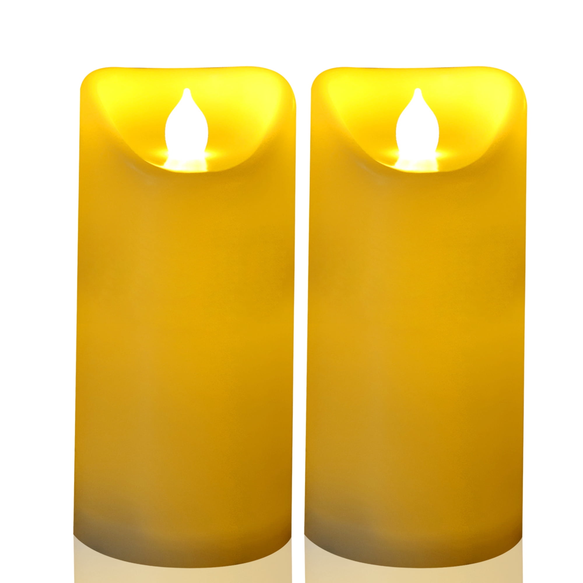 Outdoor Battery Operated Flameless Candles with Cycling Timer ...
