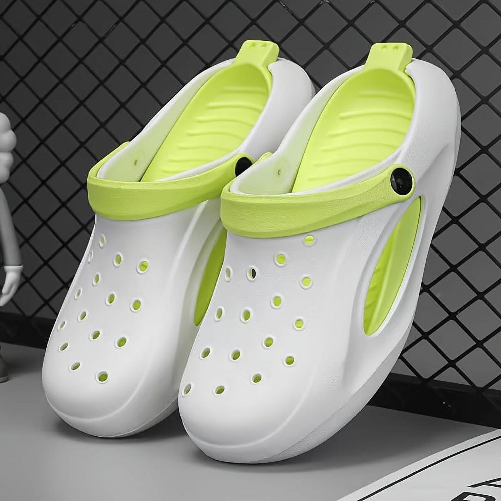 Outdoor Beach Slide Sandals Two Tone Clogs Outdoor Closed water shoes ...