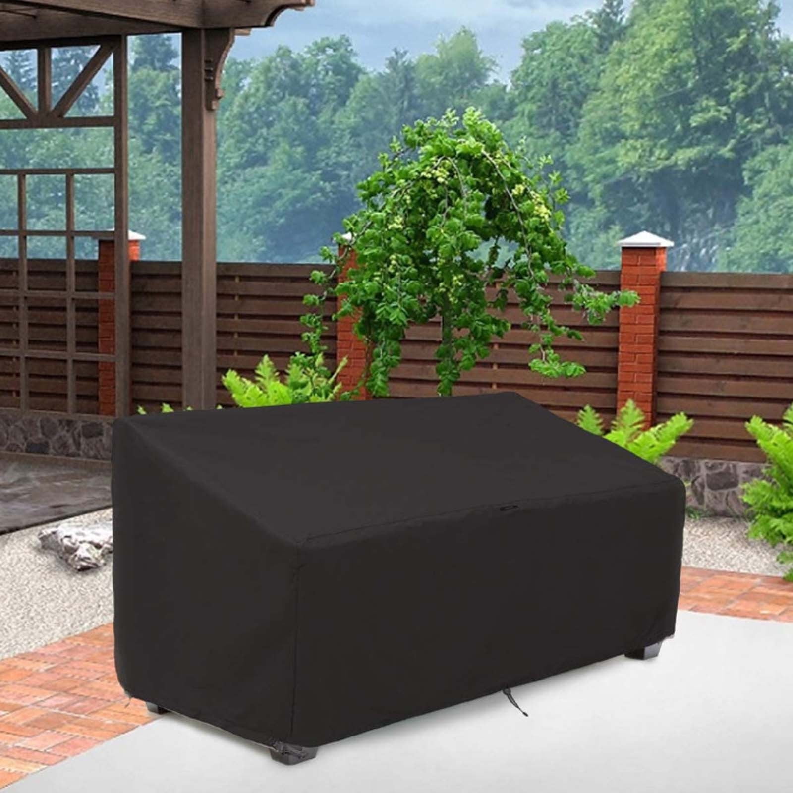 Outdoor Bench Cover for 3-Seater Bench, 210D Waterproof Outdoor Patio ...