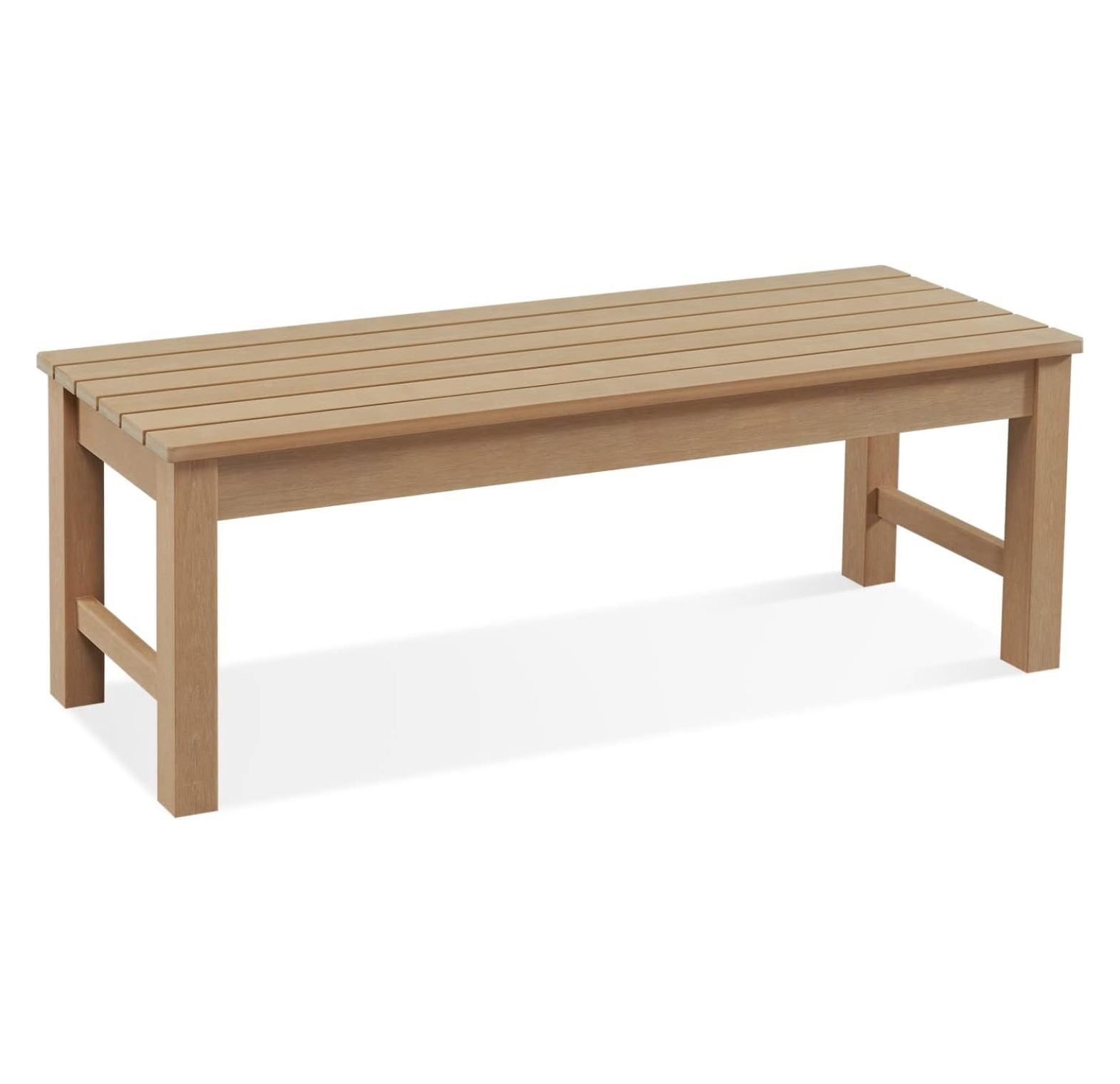 Outdoor Bench, Two Person Lumber Porch Bench, Weatherproof Garden Bench ...