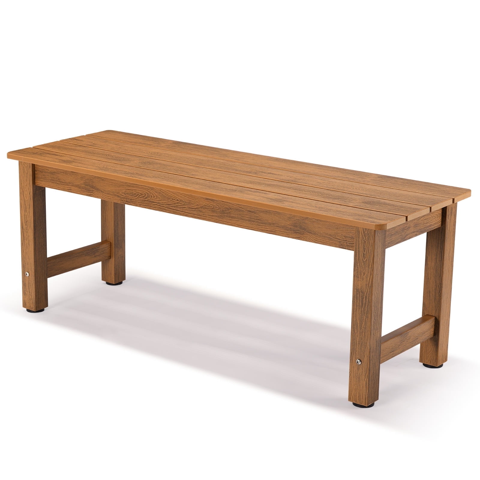 Outdoor Bench Waterproof Garden Bench Dining Patio Backless Bench Suit for Balcony Garden Porch ...