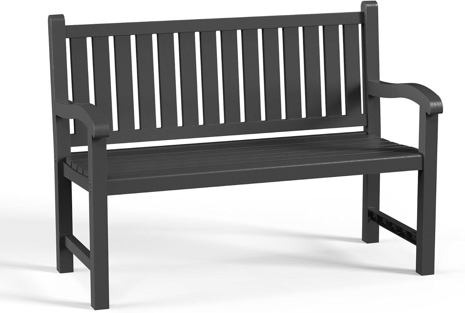 Outdoor Bench, Waterproof & Weatherproof Garden Bench with Ergonomic ...
