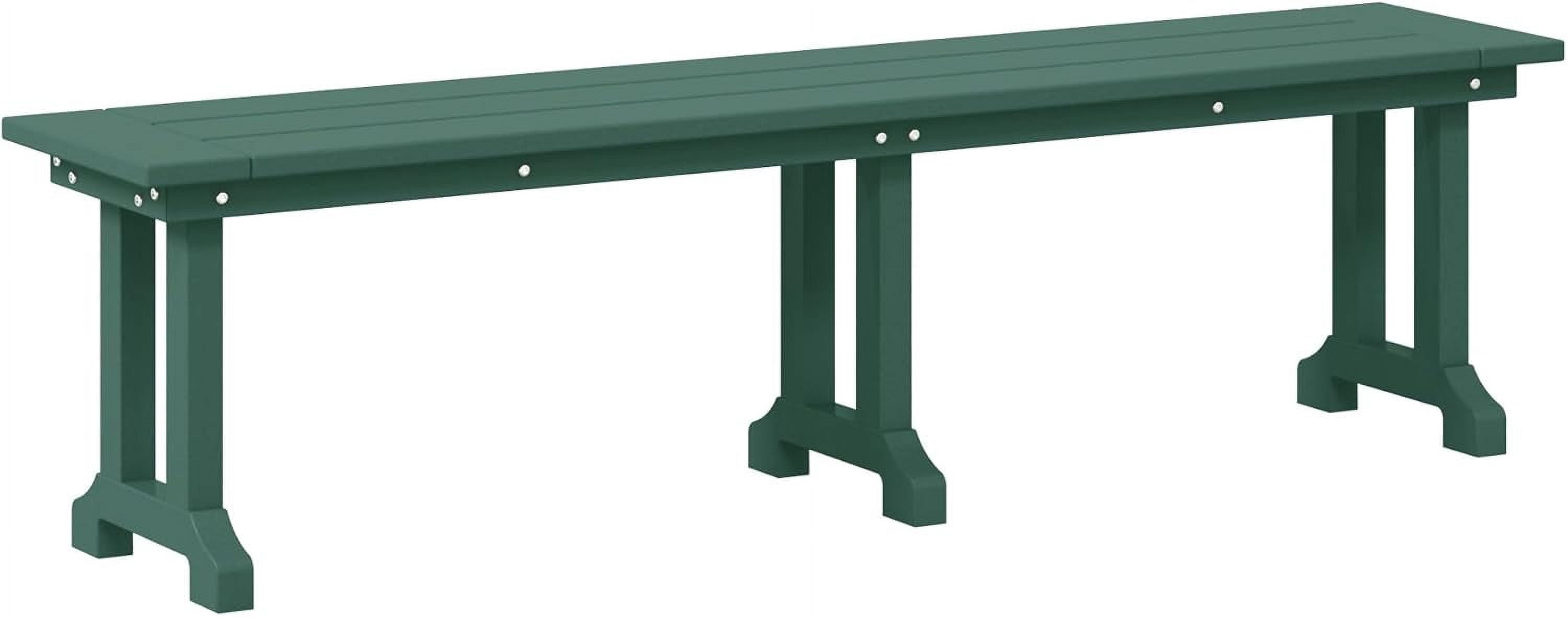 Outdoor Benches Weatherproof, All Weather Resistant Park Bench Poly ...