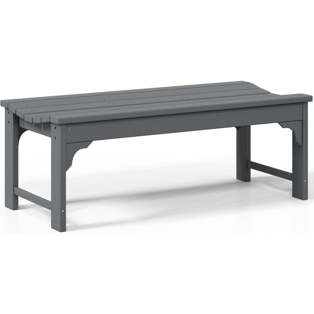 Outdoor Benches Weatherproof, All Weather Resistant Park Bench Poly ...