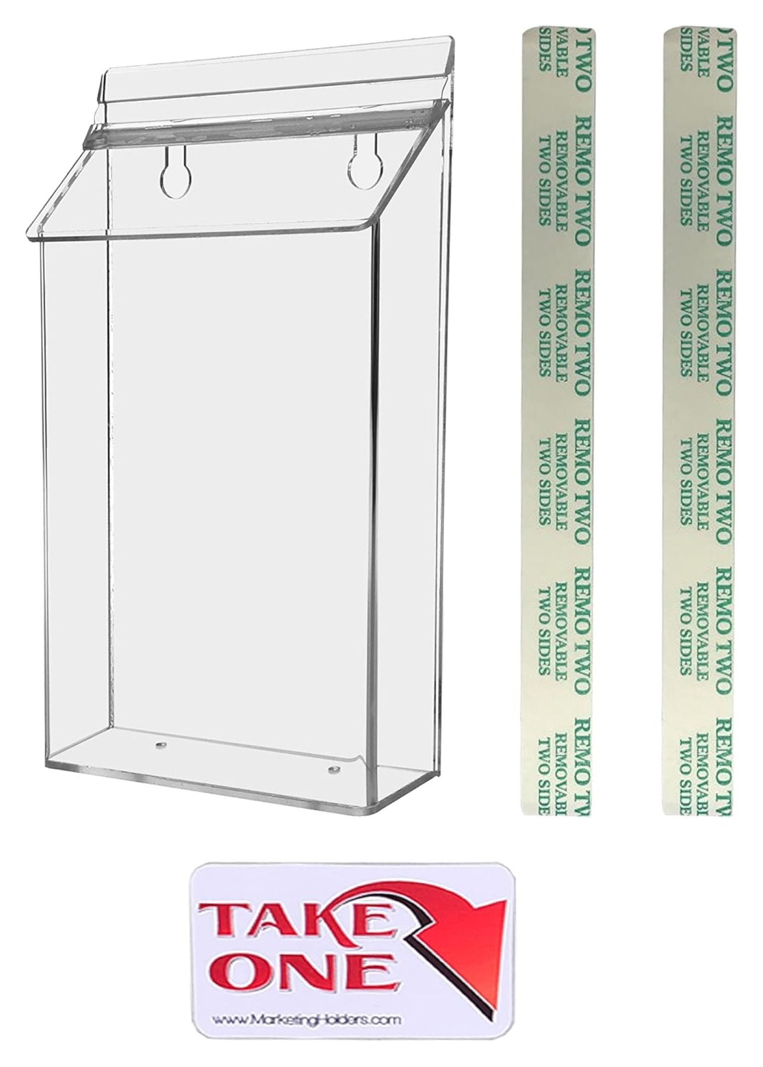 Outdoor Bifold Brochure Holder Holds 6" x 9" Advertising Pamphlets ...