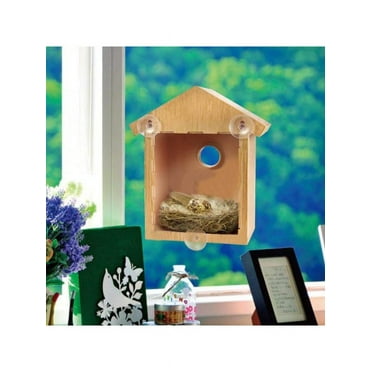 Walmart 2 Way See Through Mirrored Bird House - Window Mounted Nesting ...