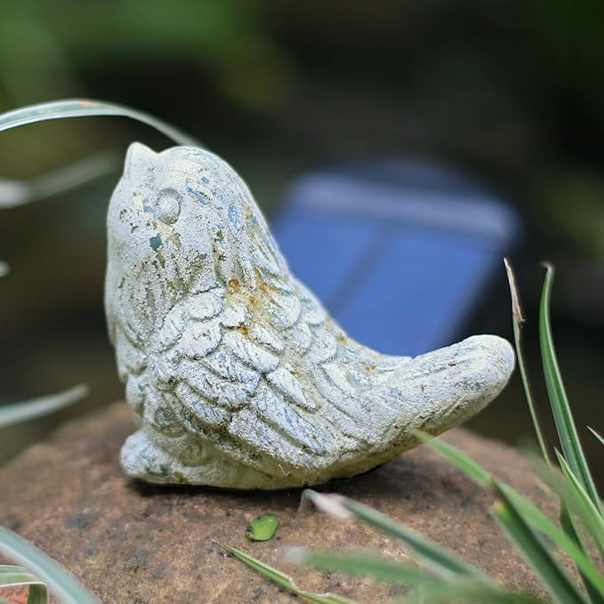 Outdoor Bird Statues Bird Decor Figurines for Home Cement Bird ...