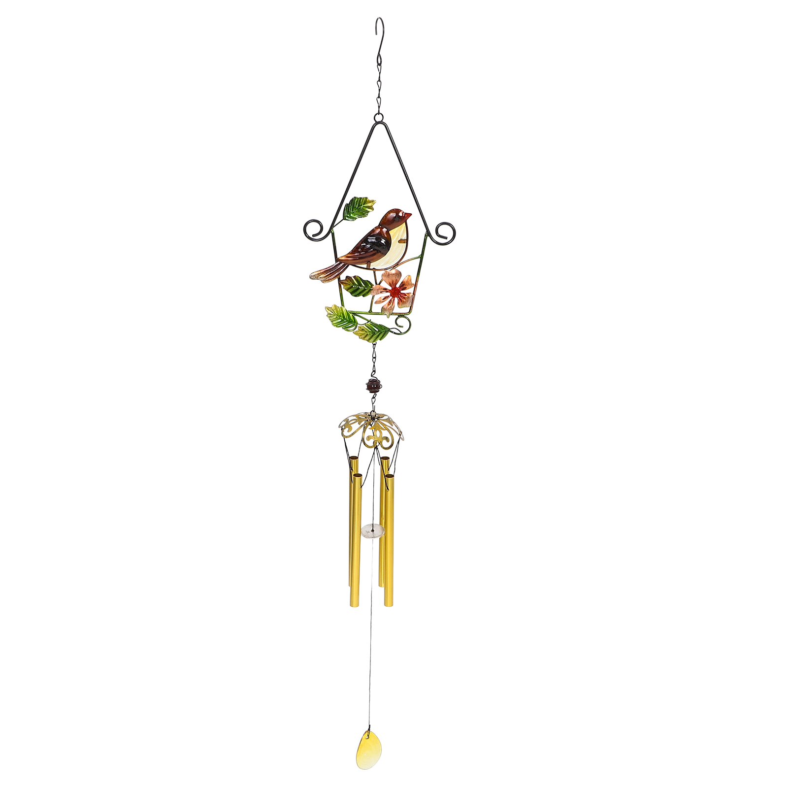 WRISTBIQUE Hummingbird Wind Chime Iron 1Set for Porch Garden Decoration ...