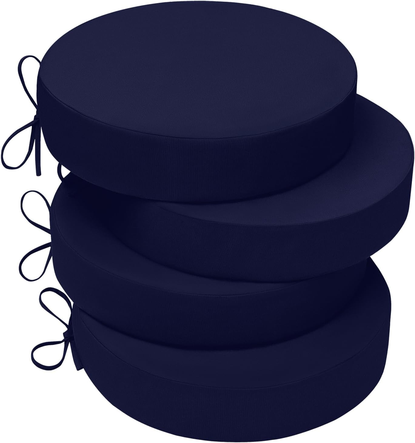 Outdoor Bistro Chair Cushions, 3-Layer Waterproof Round Outdoor ...