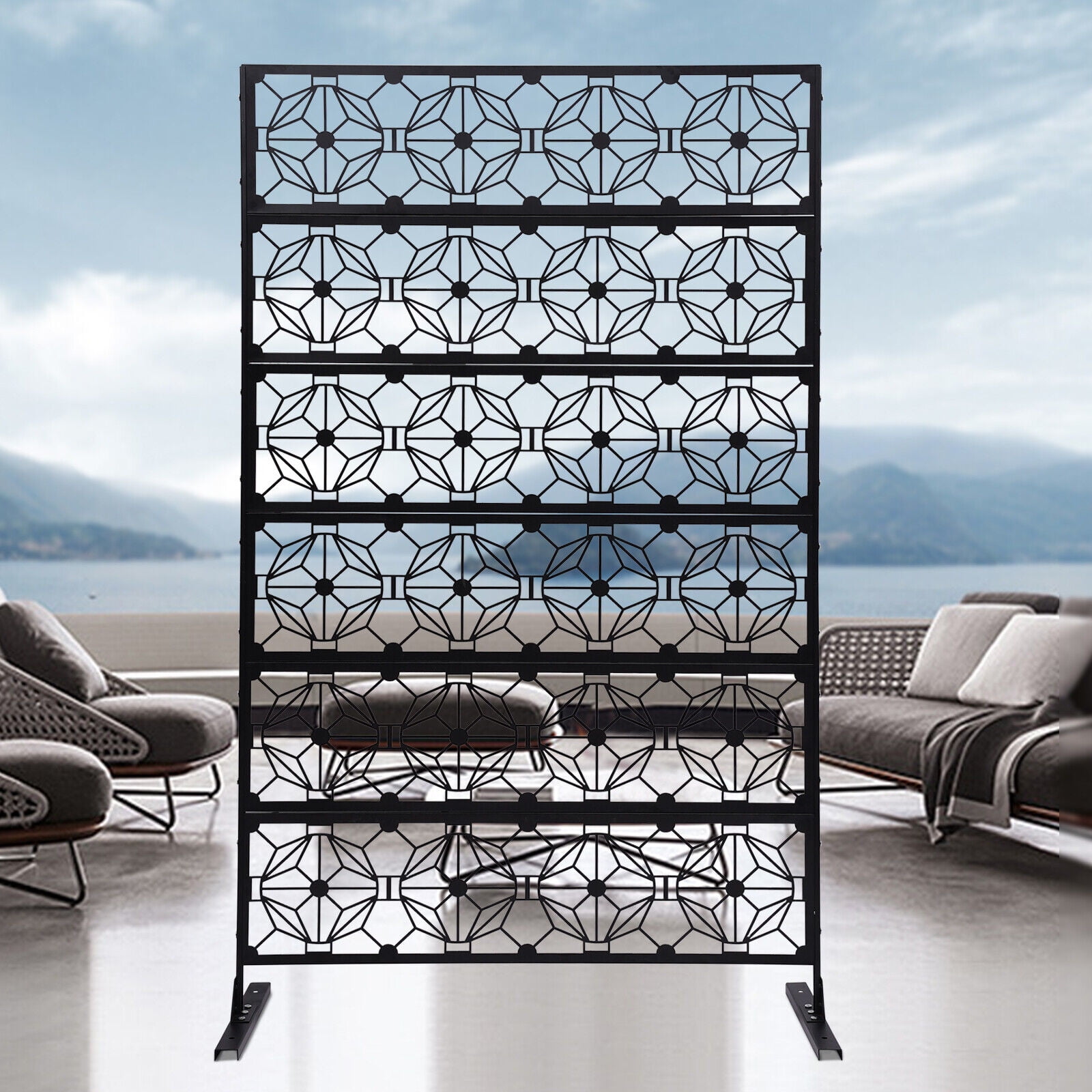 Outdoor Black Decorative Privacy Screens and Panels ,Privacy Metal ...