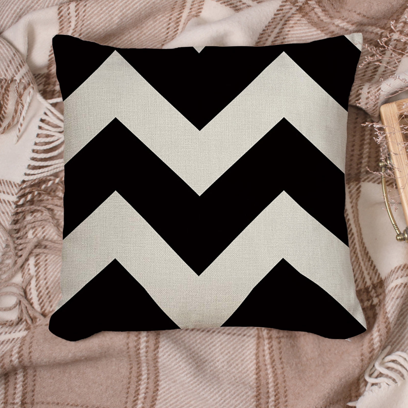 Outdoor Black White Waterproof Hugging Pillow Household Design Pattern ...