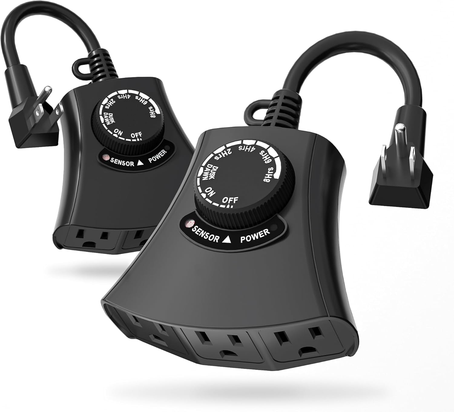 HBN Outdoor Light Timer Waterproof, Weatherproof Photocell Dusk to Dawn ...