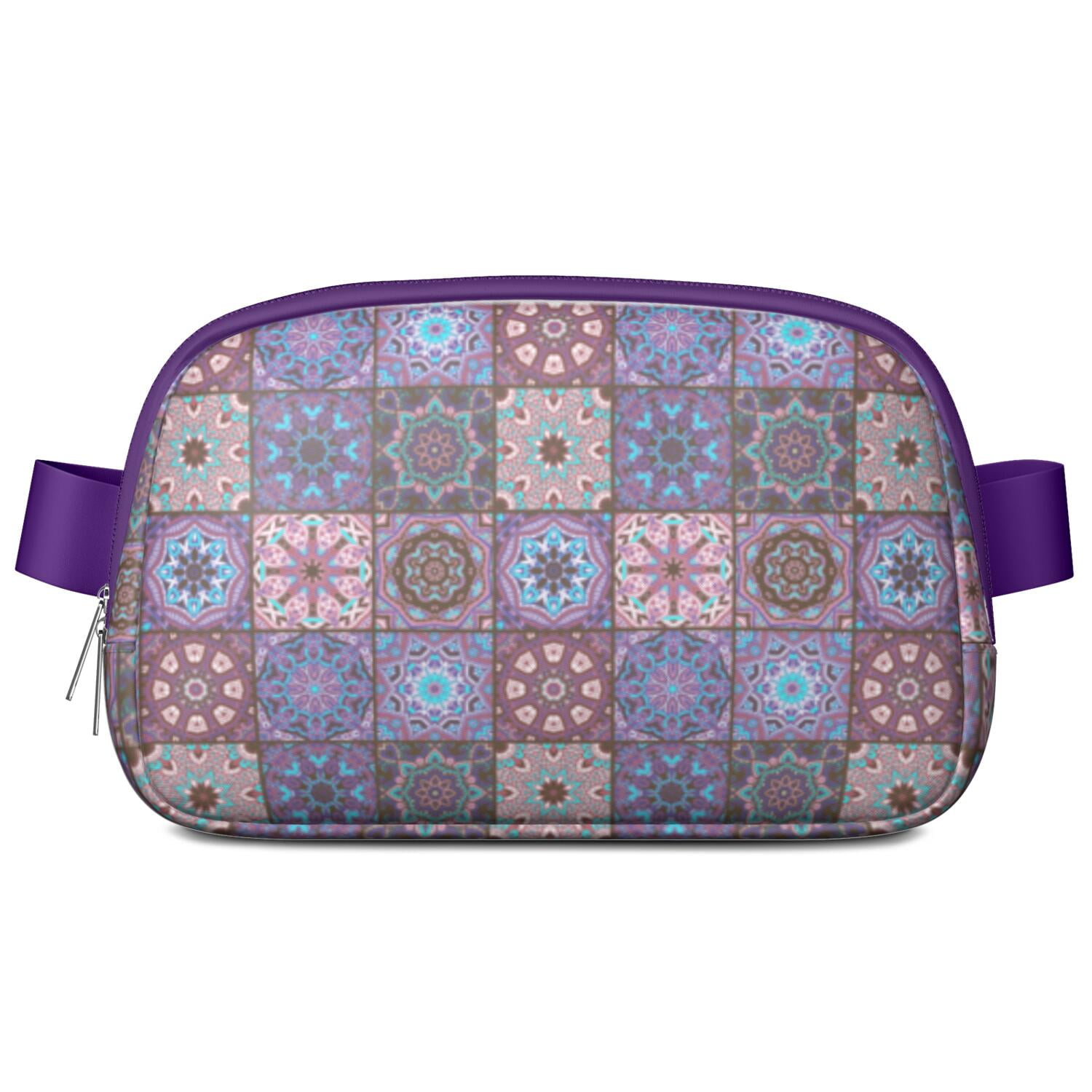 Outdoor Boho Waist Bag - Waterproof Adjustable Fanny Pack, Artistic ...