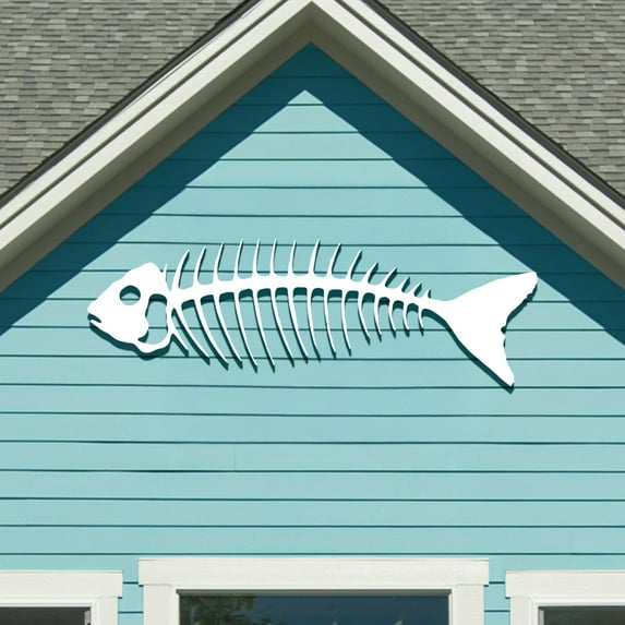 Outdoor Bonefish Wall Art – PVC Nautical Fish Decoration for Coastal ...