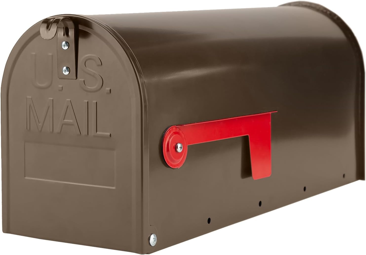 Outdoor Bronze Mailbox, Post Mount, Galvanized Steel Medium Capacity ...