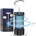 Outdoor Bug Zapper with LED Light, 4500V Rechargeable Mosquito Zapper ...