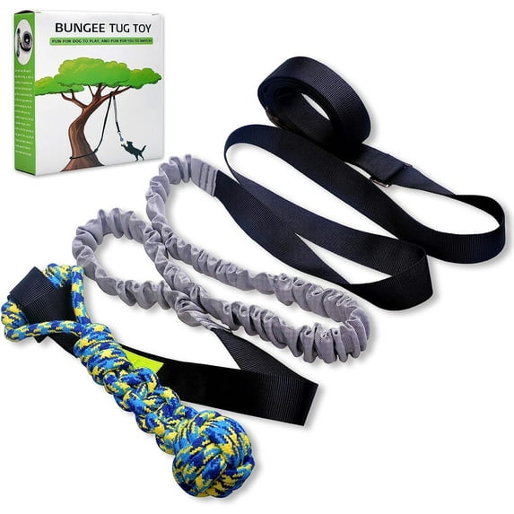 Outdoor Bungee Tug , from Tree for Small to Large Dogs, Interactive ...