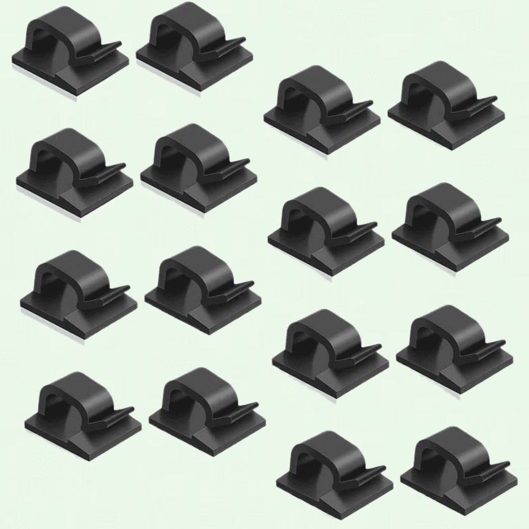 Outdoor Cable Clips Set of 50, Mini Adhesive Cord Holders for Wire ...