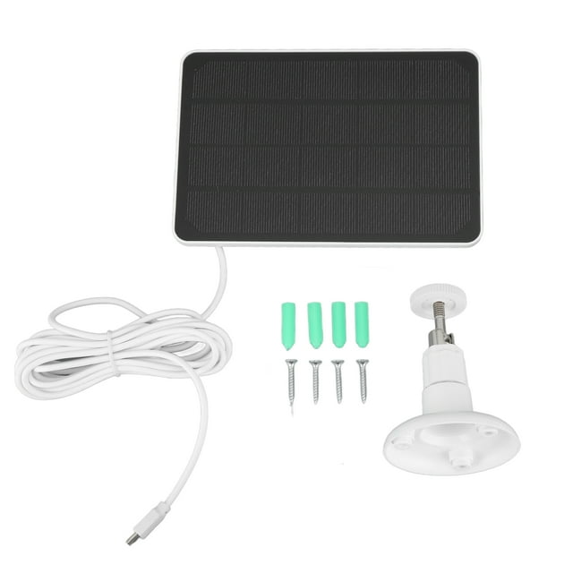 Outdoor Camera Solar Panel, 4W Wireless Camera Solar Panel Easy ...