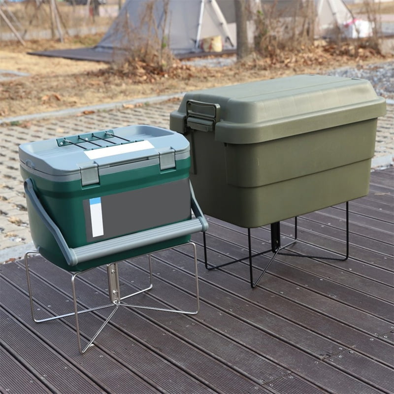 Outdoor Camp Cooking Grill Rack Camping Box Holder Portable Stainless ...