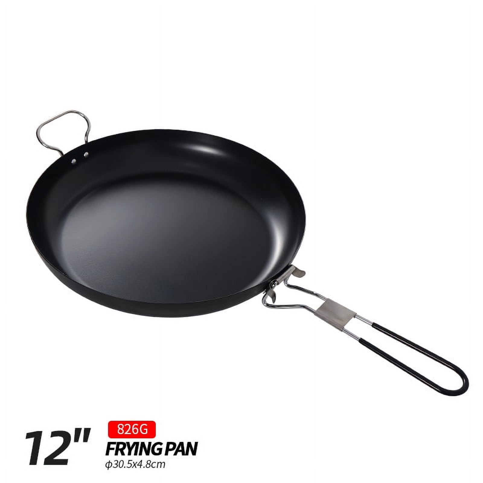 Outdoor Camping Foldable Portable Non-stick Pan for Cooking Iron Pan ...