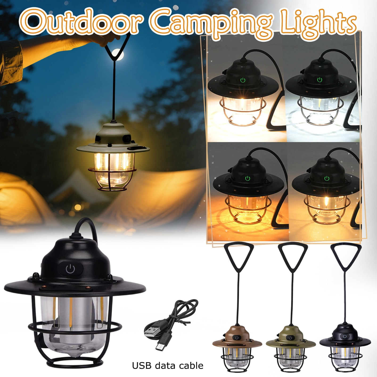 Outdoor Camping Lights, Lights, Pendant Lights, Ultra Long Battery Life ...