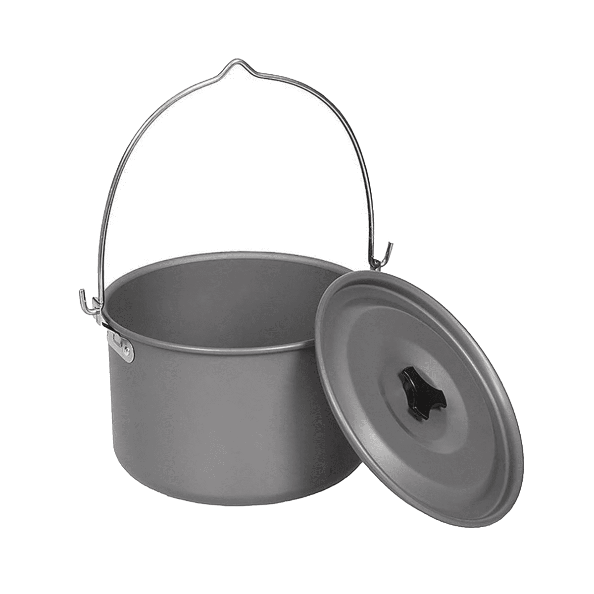 Outdoor Camping Picnic Hanging Pots Aluminum Alloy Cooking Pot 4.5L ...